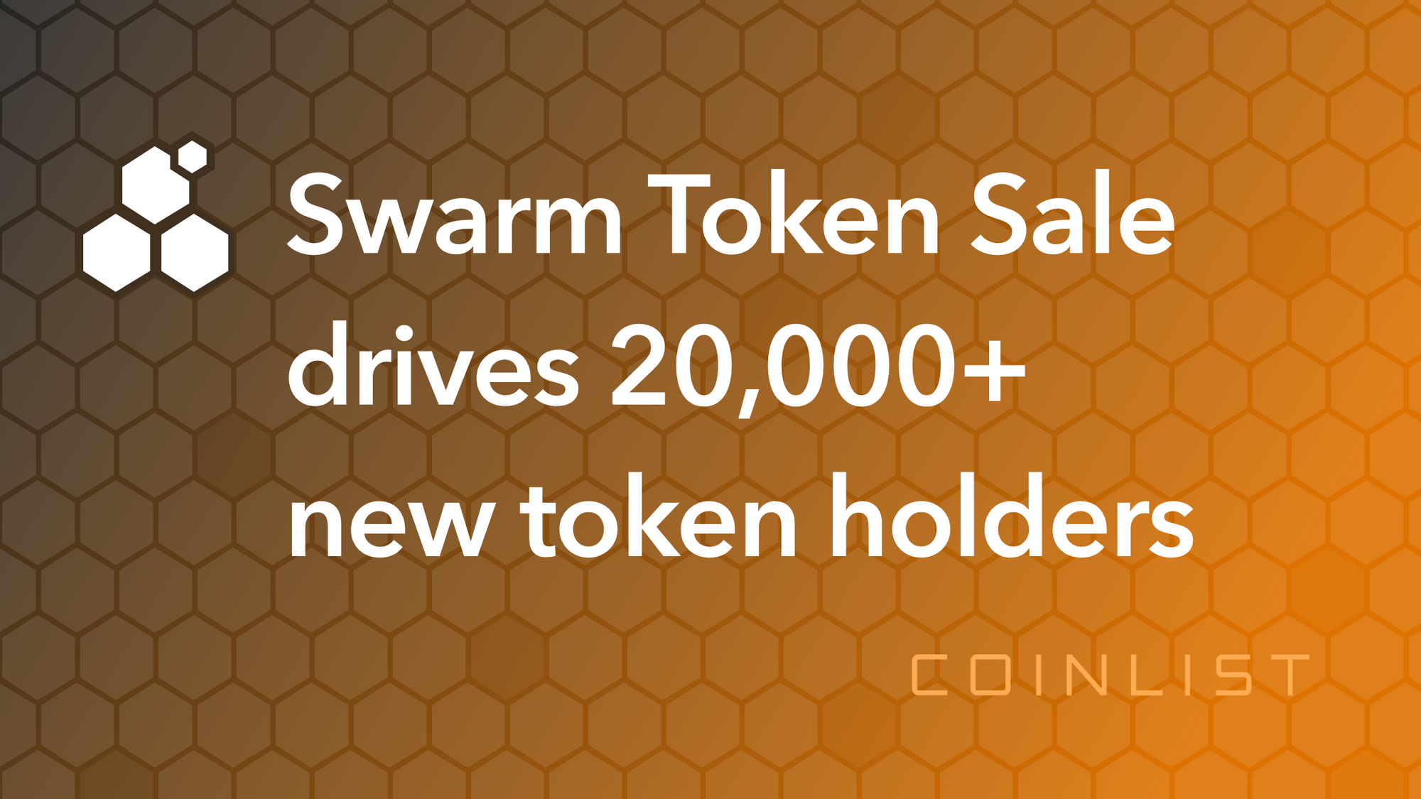 Swarm Token Sale Drives Over 20,000 New Token Holders
