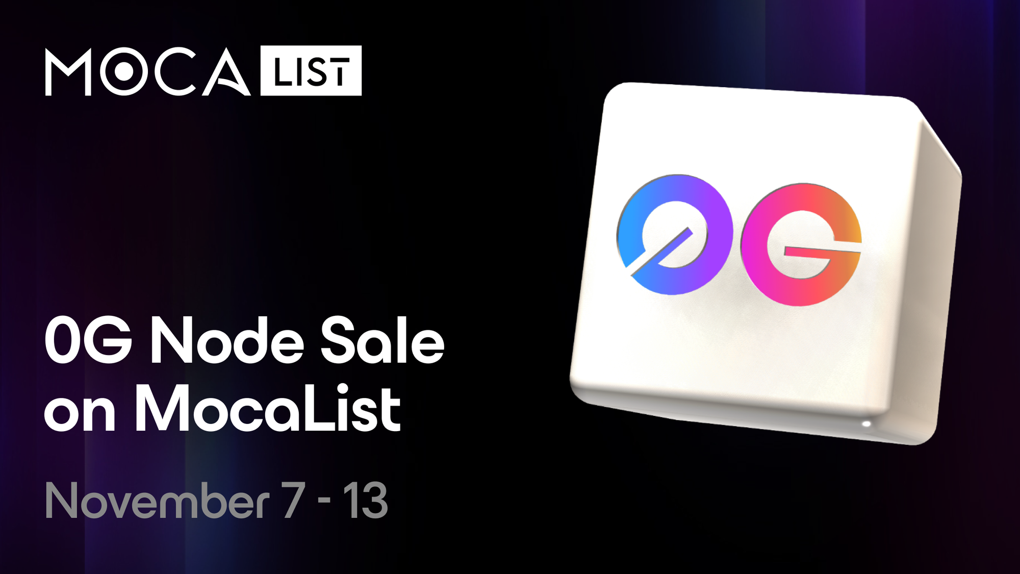 Announcing the 0G Node Sale on MocaList