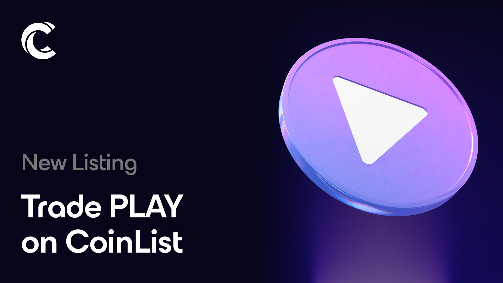 Trade PLAY on CoinList